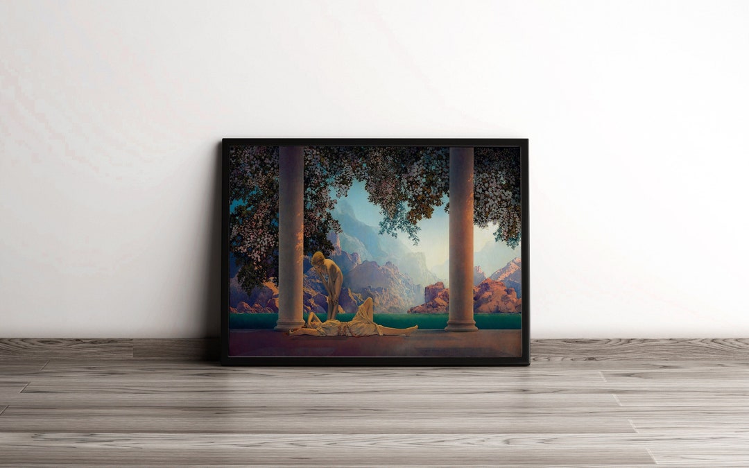 Maxfield Parrish Daybreak Print, Mythological Wall Art, Morning, Dawn ...