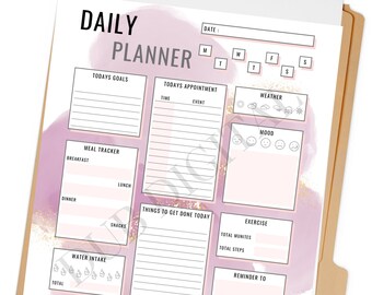 Digital Planner Set, Purple Digital Planner, Purple, Daily Planner ...