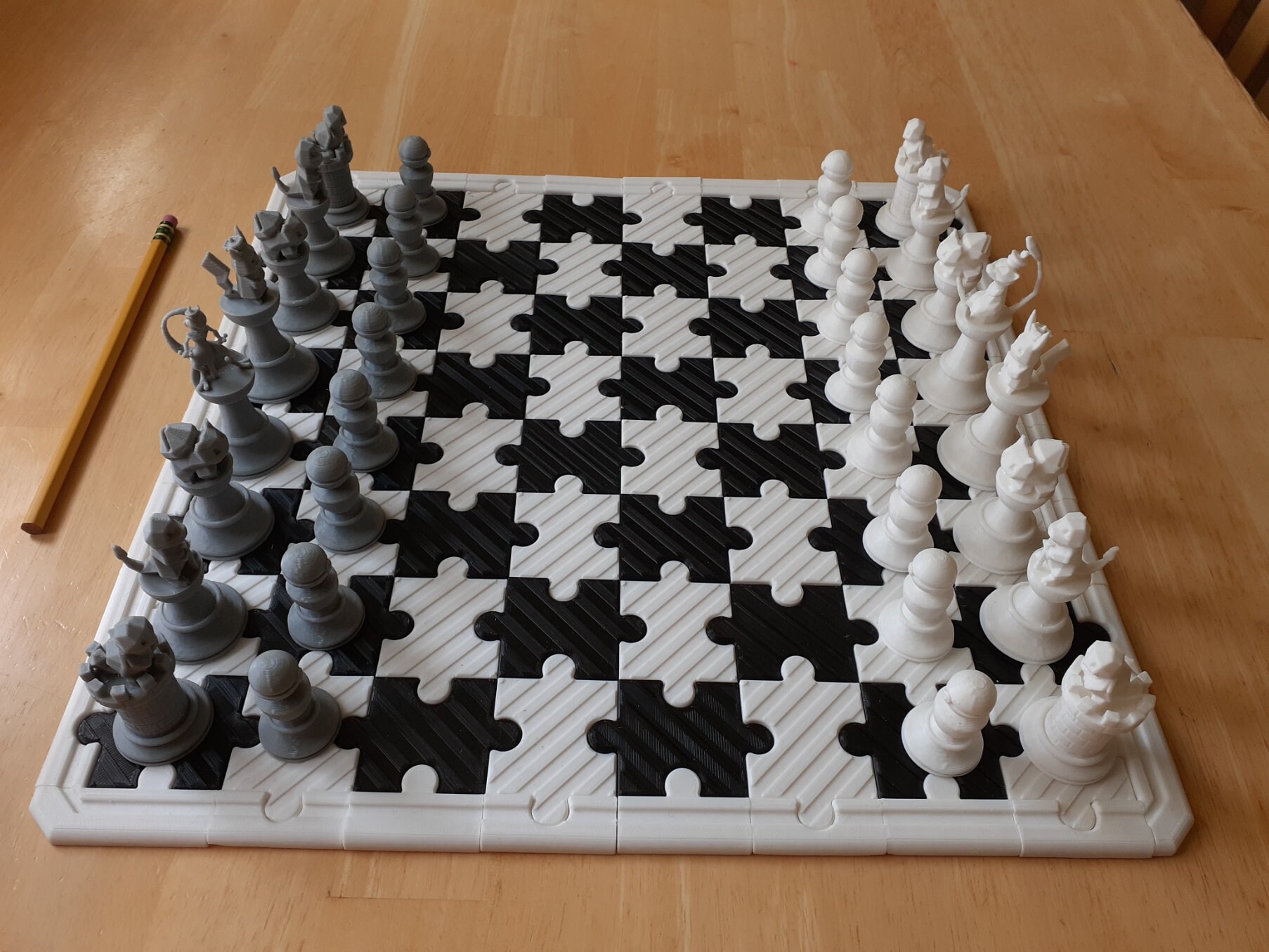 Pokemon Chess Set With Puzzle Chessboard Pokemon Characters Chess Set ...
