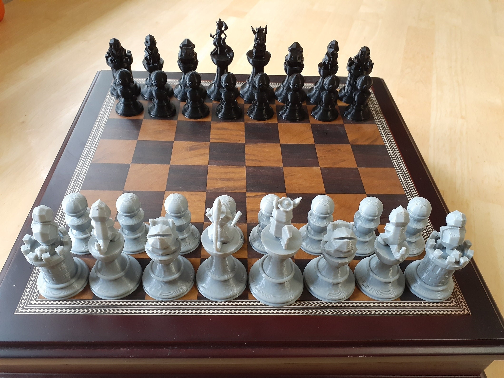 Pokemon Chess Set - Etsy