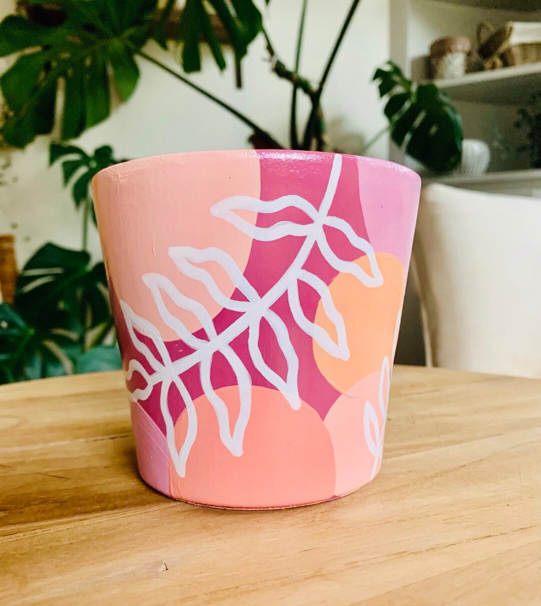 NEW Hand Painted Planter Pot - Etsy