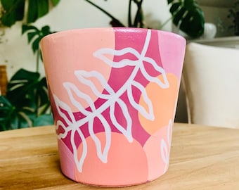 Hand Painted Planter Pot - Etsy