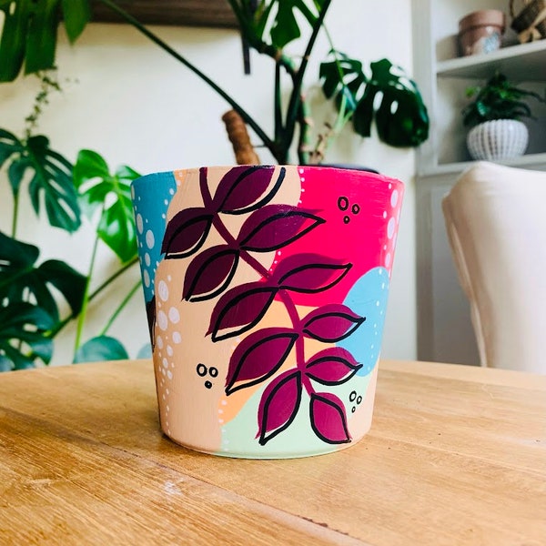 Painted Planter - Etsy