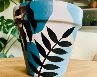 Hand Painted Planter Pot - Etsy