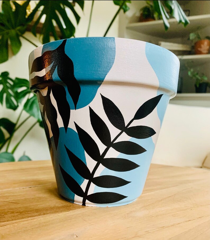 NEW Hand Painted Planter Pot - Etsy
