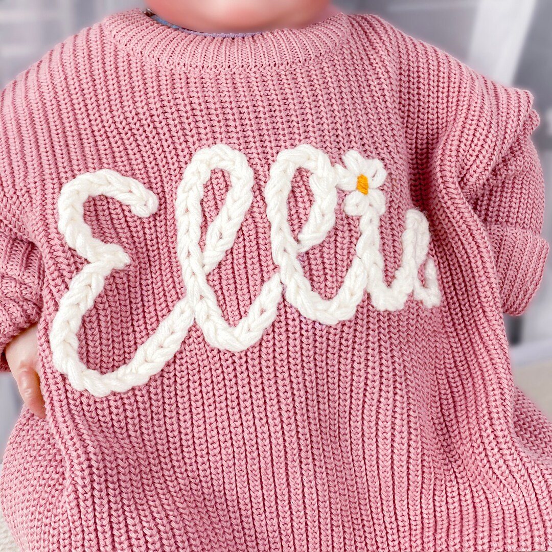 Custom Baby Sweater,embroidered Sweaters for Babies and Toddlers, Hand ...