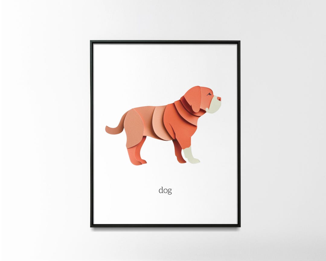 Dog Alphabet Poster: Educational Puppy Wall Art (digital Download) - Etsy