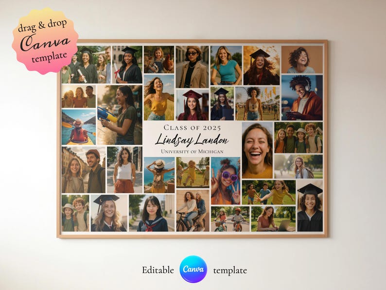 Class of 2026 Graduation Photo Collage Poster: College, University ...