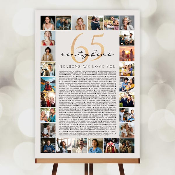 65 Reasons We Love You - Etsy