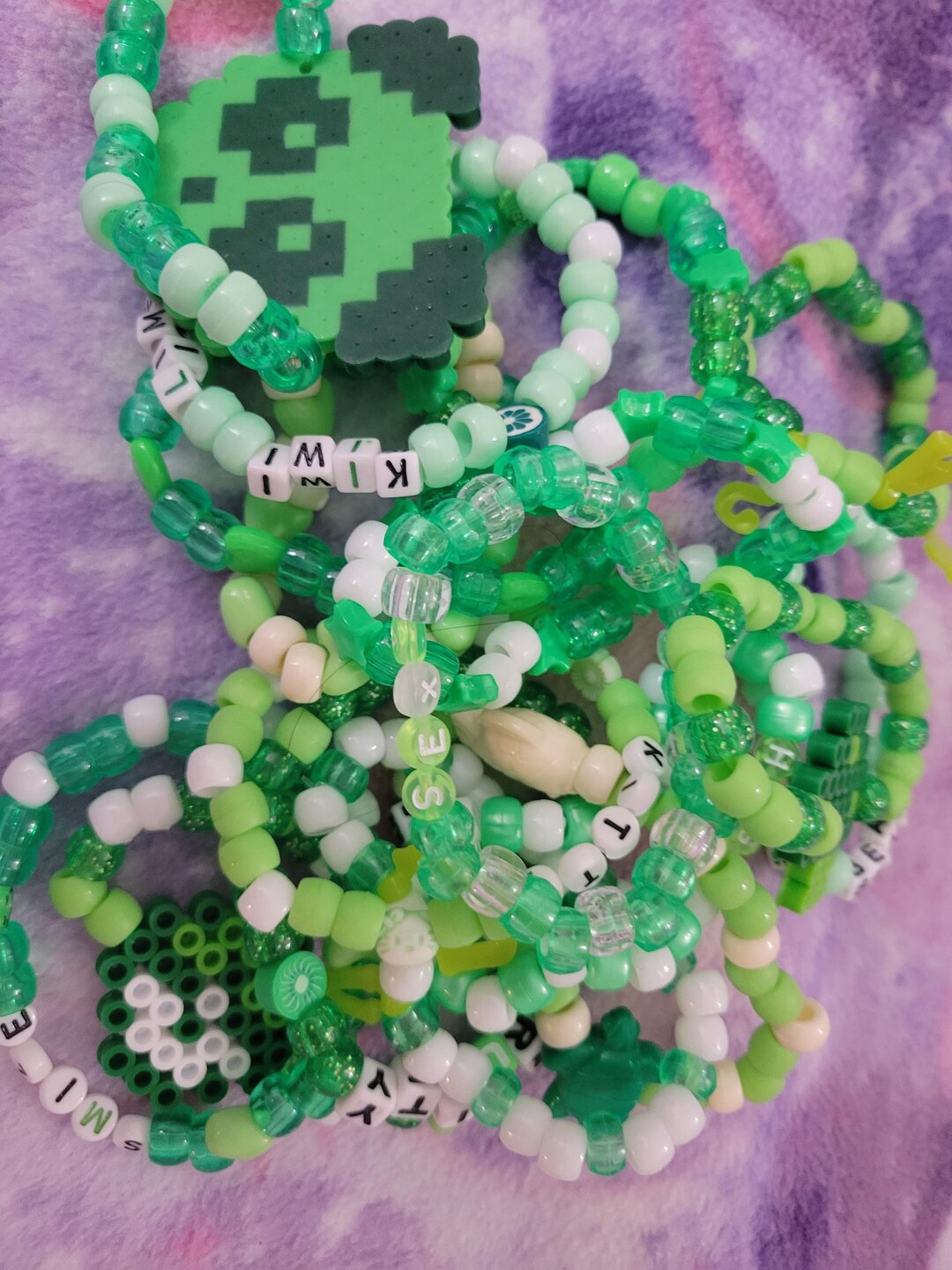 Mystery Kandi Bracelet Bundle – Kawaii Green Theme, Endless Fun! - Etsy