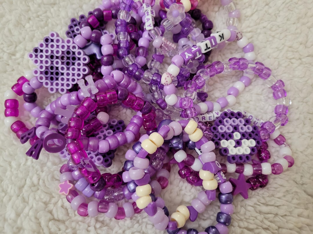 Mystery Kandi Bracelet Bundle – Kawaii Purple Theme, Endless Fun! - Etsy