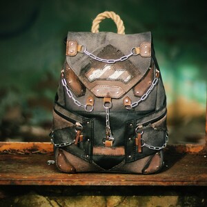 Post-apocalyptic Leather Backpack - Etsy
