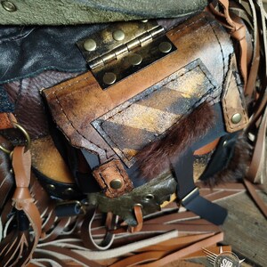 Distressed, Shaded Backpack Inspired by Postapocalyptic, Medieval and ...