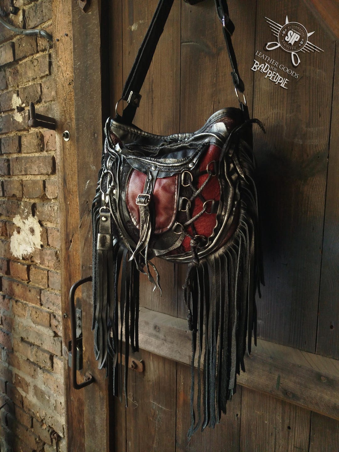 Hobo/crossbody Fringed Bag in a Gothic, Witchy, Occult, Mystic ...