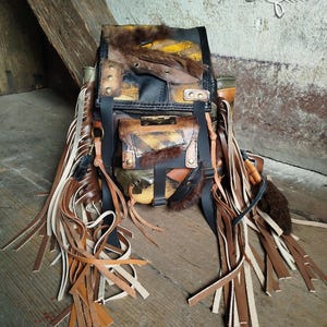 Distressed, Shaded Backpack Inspired by Postapocalyptic, Medieval and ...