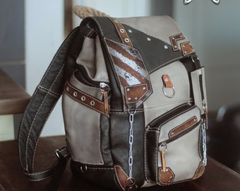 Post-apocalyptic Leather Backpack - Etsy