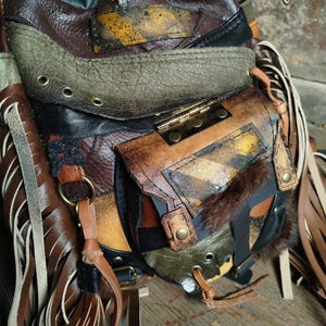 Distressed, Shaded Backpack Inspired by Postapocalyptic, Medieval and ...