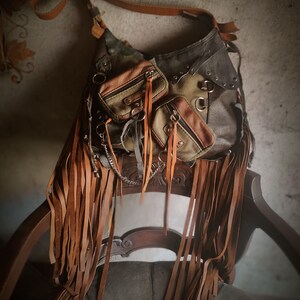 Handmade, Raw, Grunge, Original Tattered, Distressed, Dirty Hobo ...