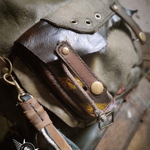 Post-apocalyptic, Dirty, Tattered Leather Khaki Green and Brown ...