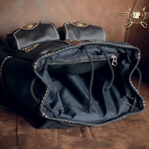 Hadmade Embossing, Hand-embossed Pattern, Leather Backpack, Medieval ...