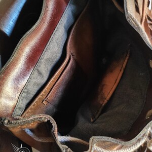 Distressed, Shaded Backpack Inspired by Medieval and Rustic Style Made ...