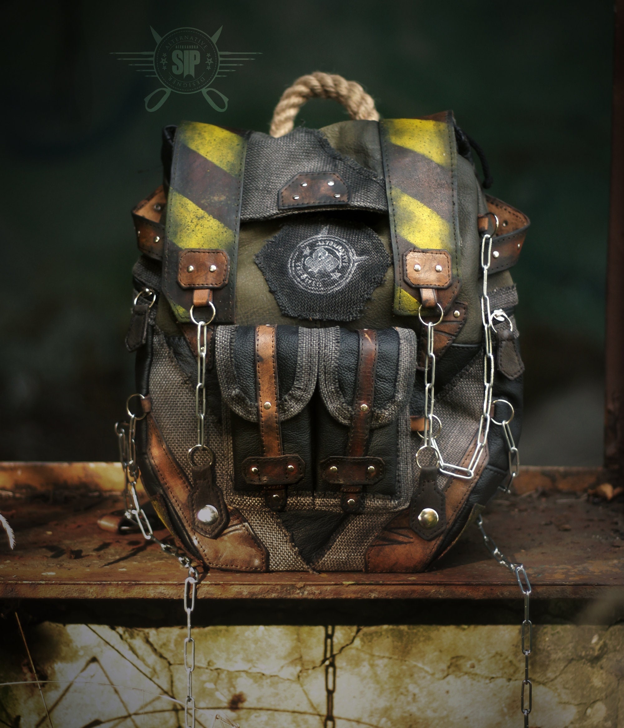 Post-apocalyptic Backpack Industrial Post-apocalypse Grunge - Etsy