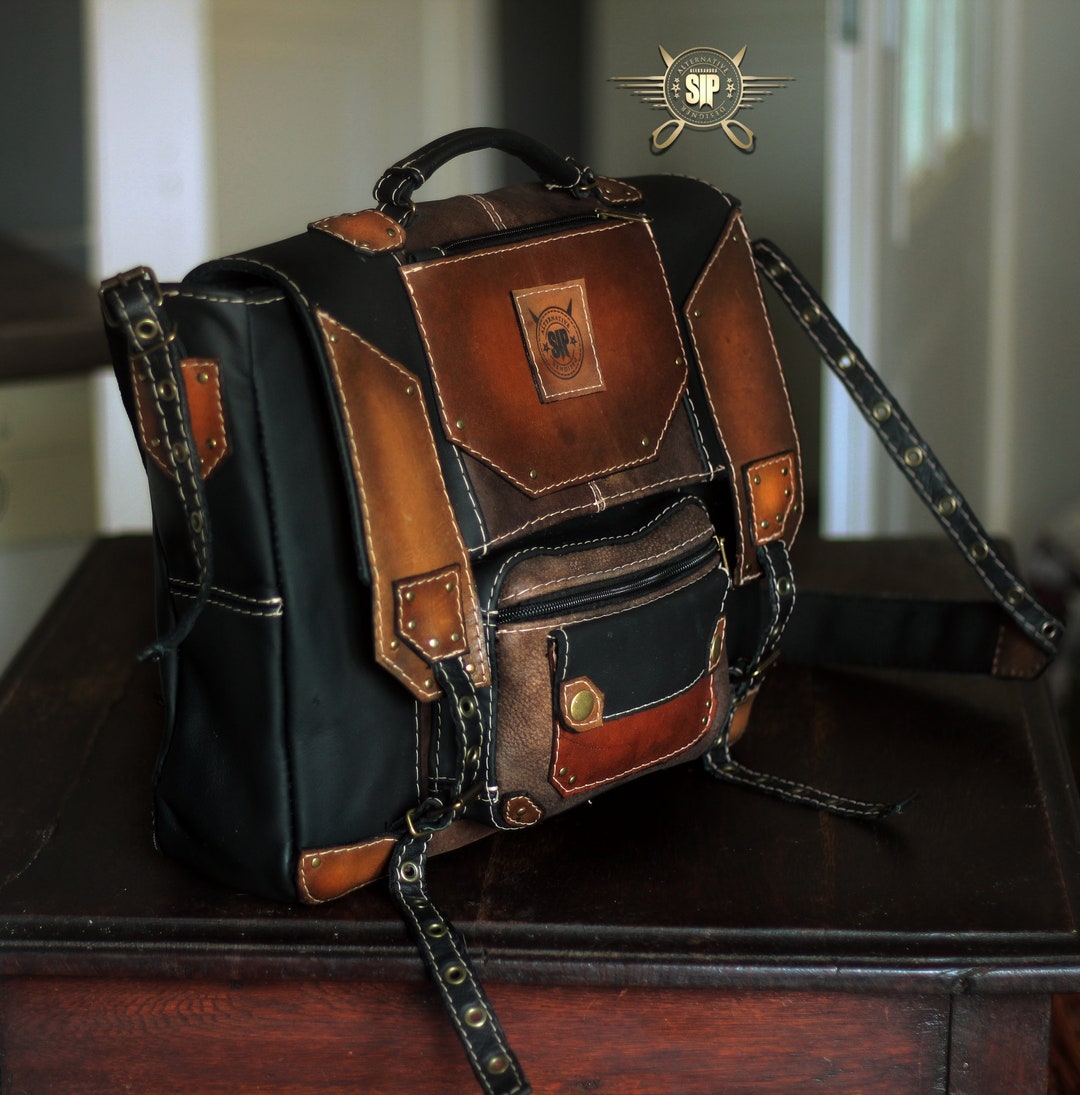 Bag, Laptop Case With Flap, Detachable Strap and Handle, Steampunk ...
