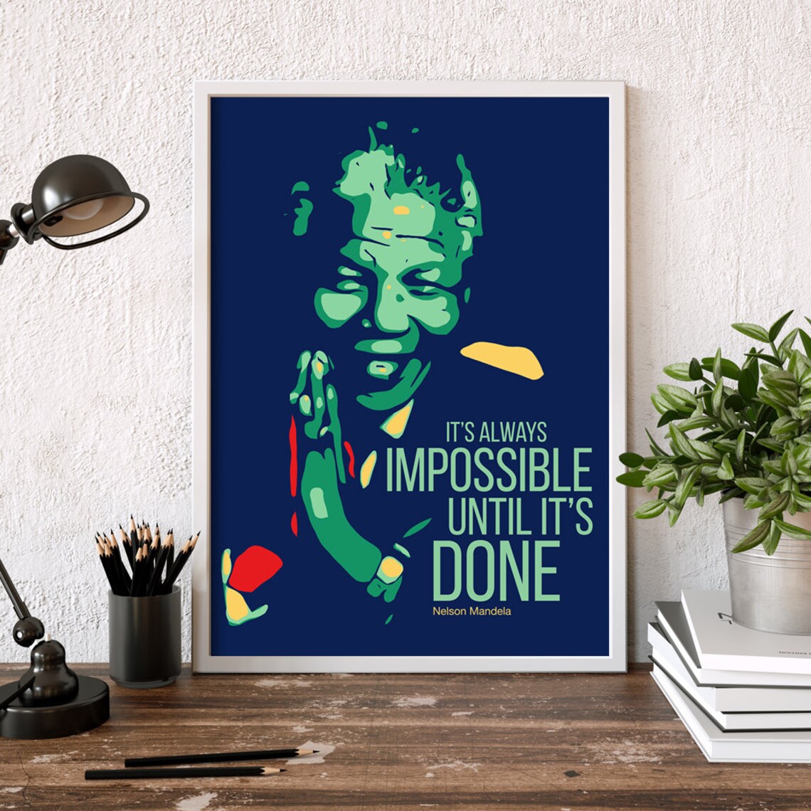 Nelson Mandela, Nelson Mandela Print, Nelson Mandela Poster, Nelson ...