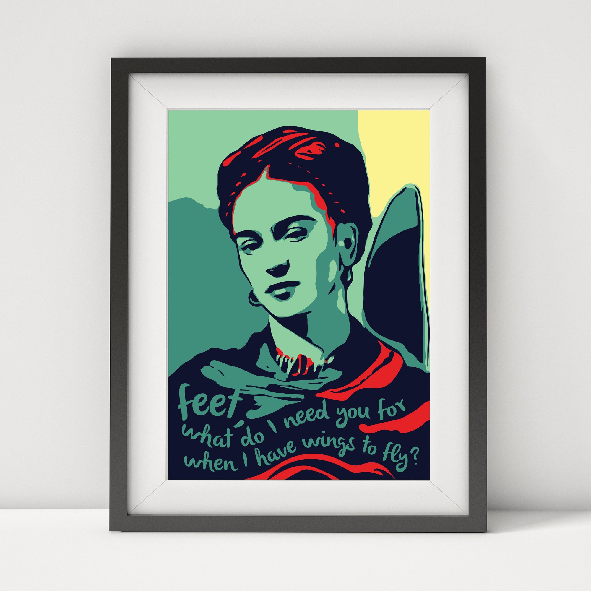 Frida Kahlo, Frida Kahlo Print-poster-art, Frida Kahlo Quote, Frida ...