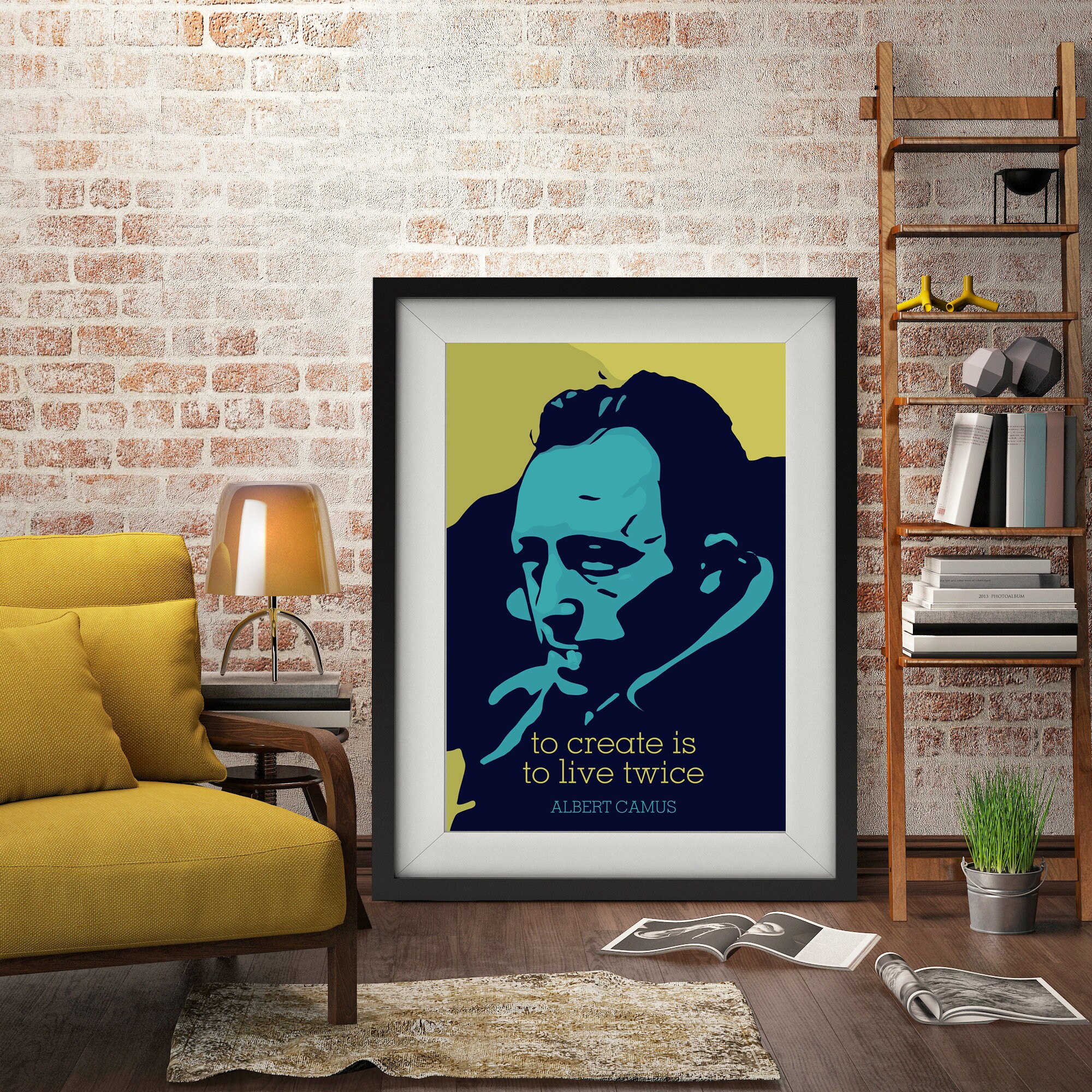 Albert Camus Albert Camus Poster Quote Poster Pop Art - Etsy