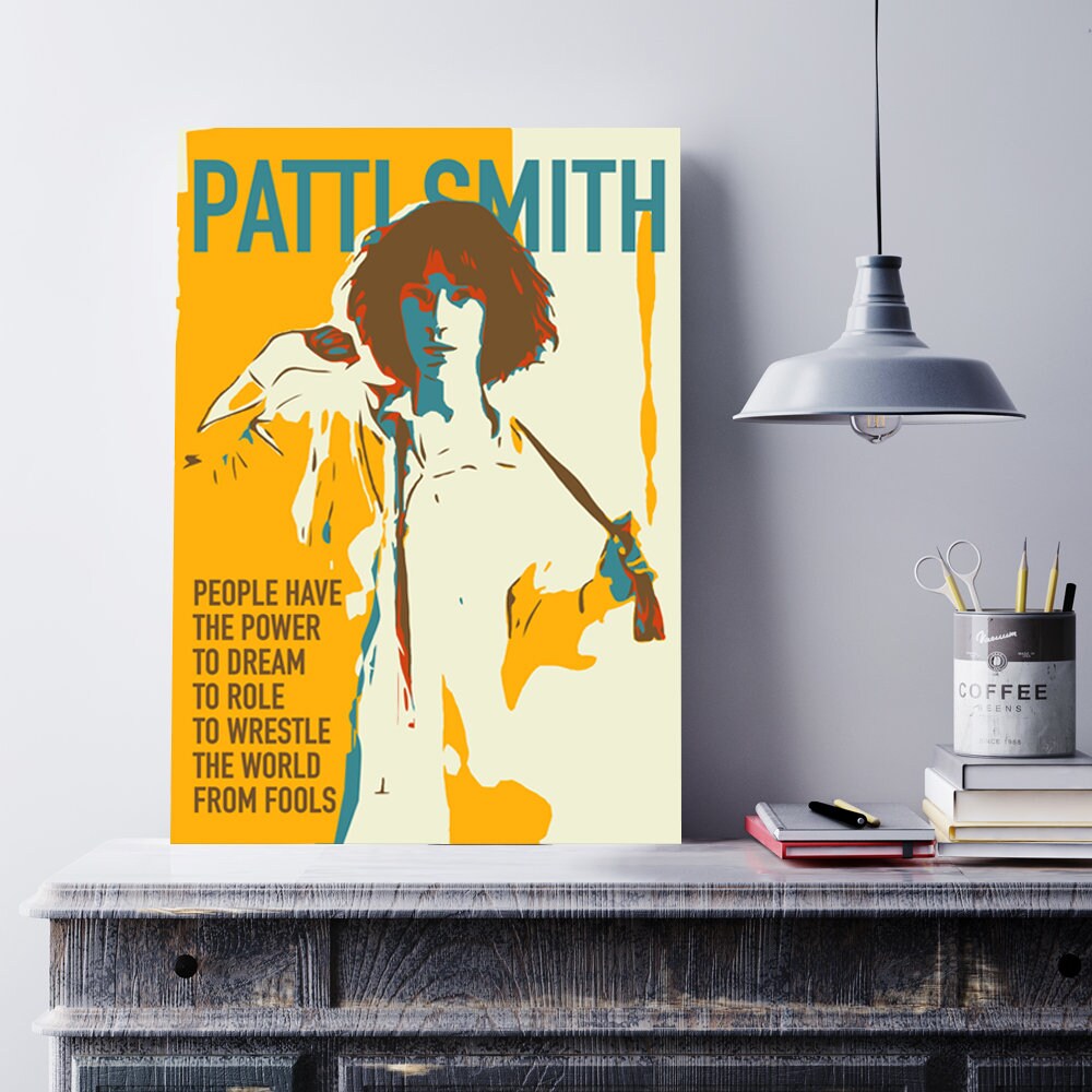 Patti Smith Poster, Music Poster, Prints, Pop Art, Custom Wall Art - Etsy
