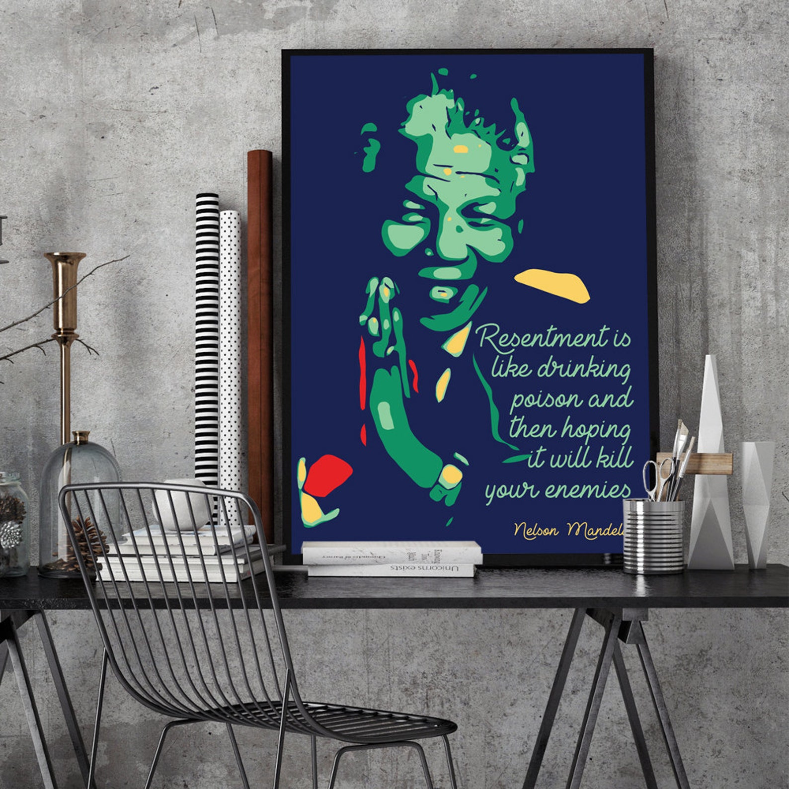 Nelson Mandela, Nelson Mandela Print, Nelson Mandela Poster, Nelson ...