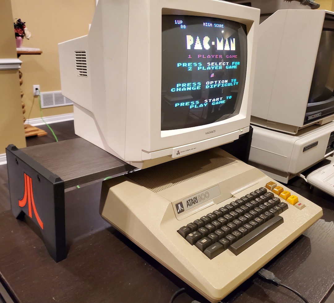 Retro Computer Monitor Stand /display Shelf With Logo. Commodore, Atari ...