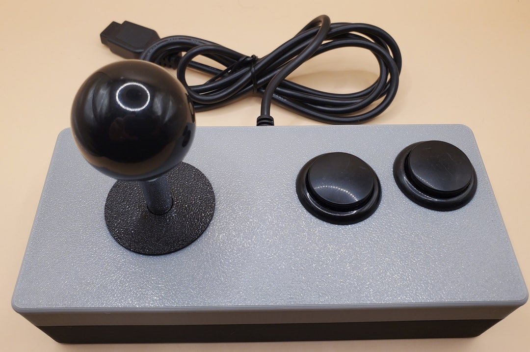 Commodore 64 and Vic-20 Two Button Arcade Style Joystick sanwa Style 8 ...