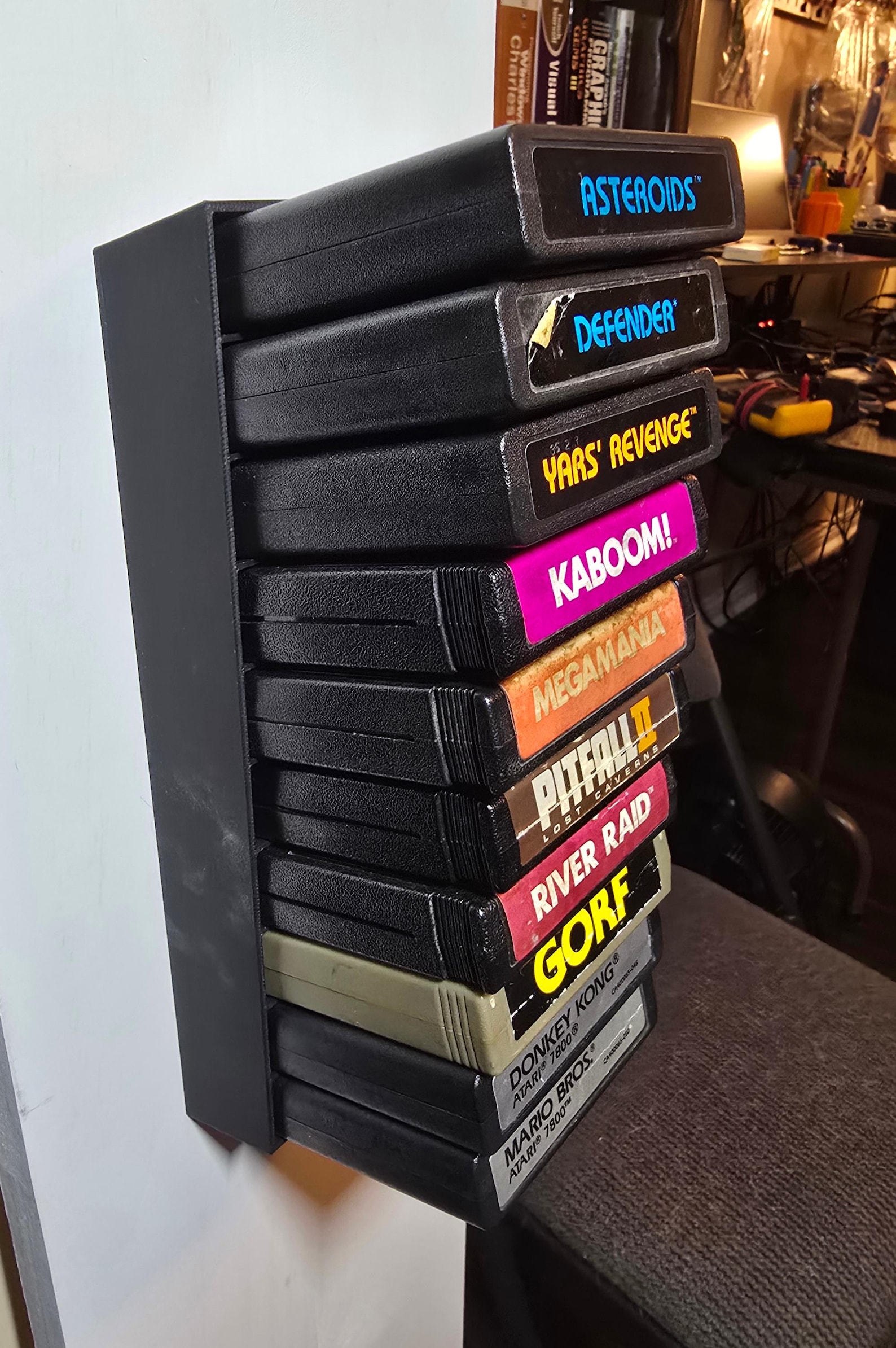 Wall Mount Atari 2600 / 7800 / Colecovision - Cartridge Tray 10 Slots ...