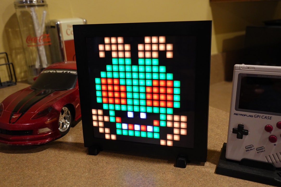 LED Matrix W/ Frame Includes Over 200+ Images and Animations (16 X 16 ...