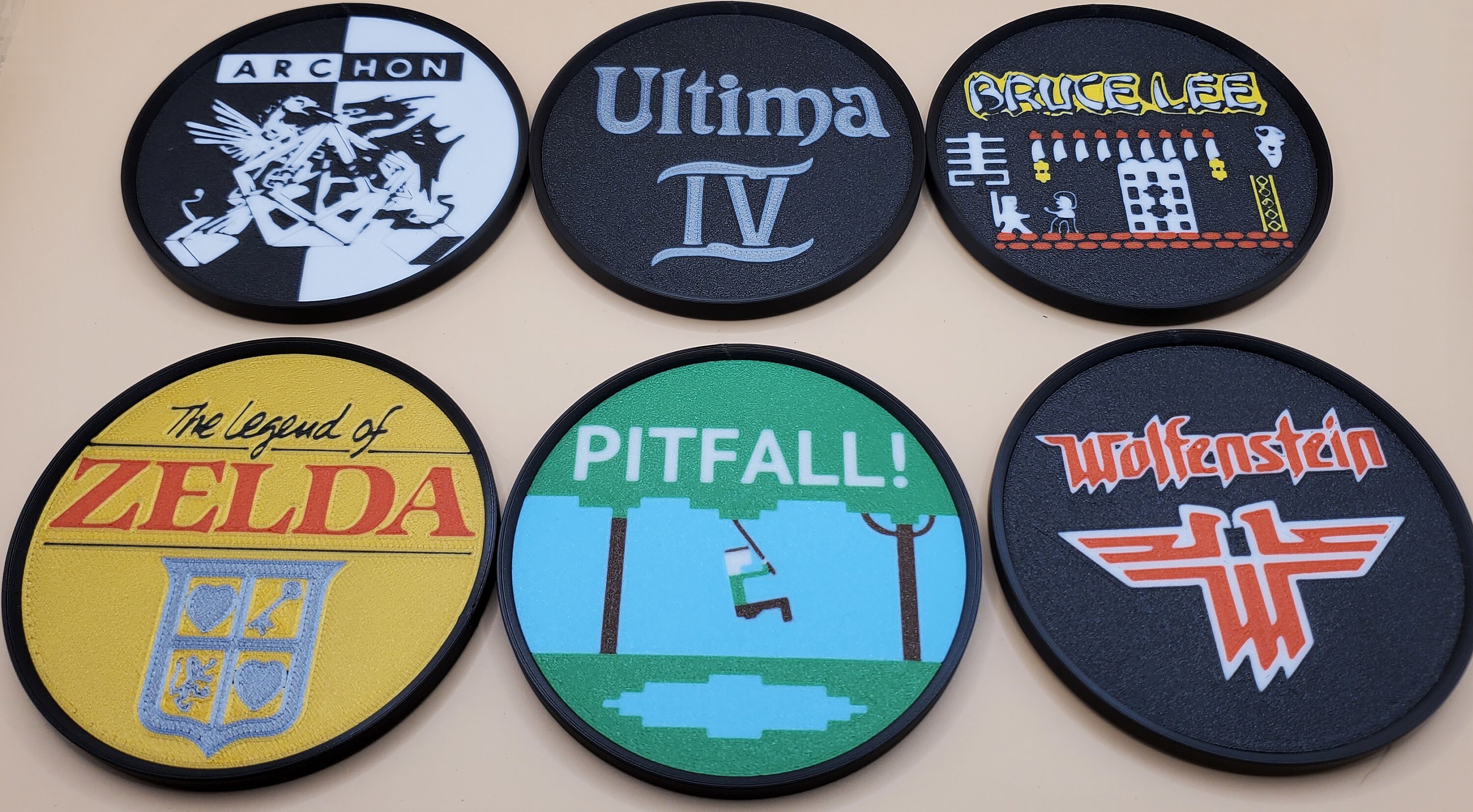 Retro Coasters commodore Atari Apple Pacman Frogger - Etsy