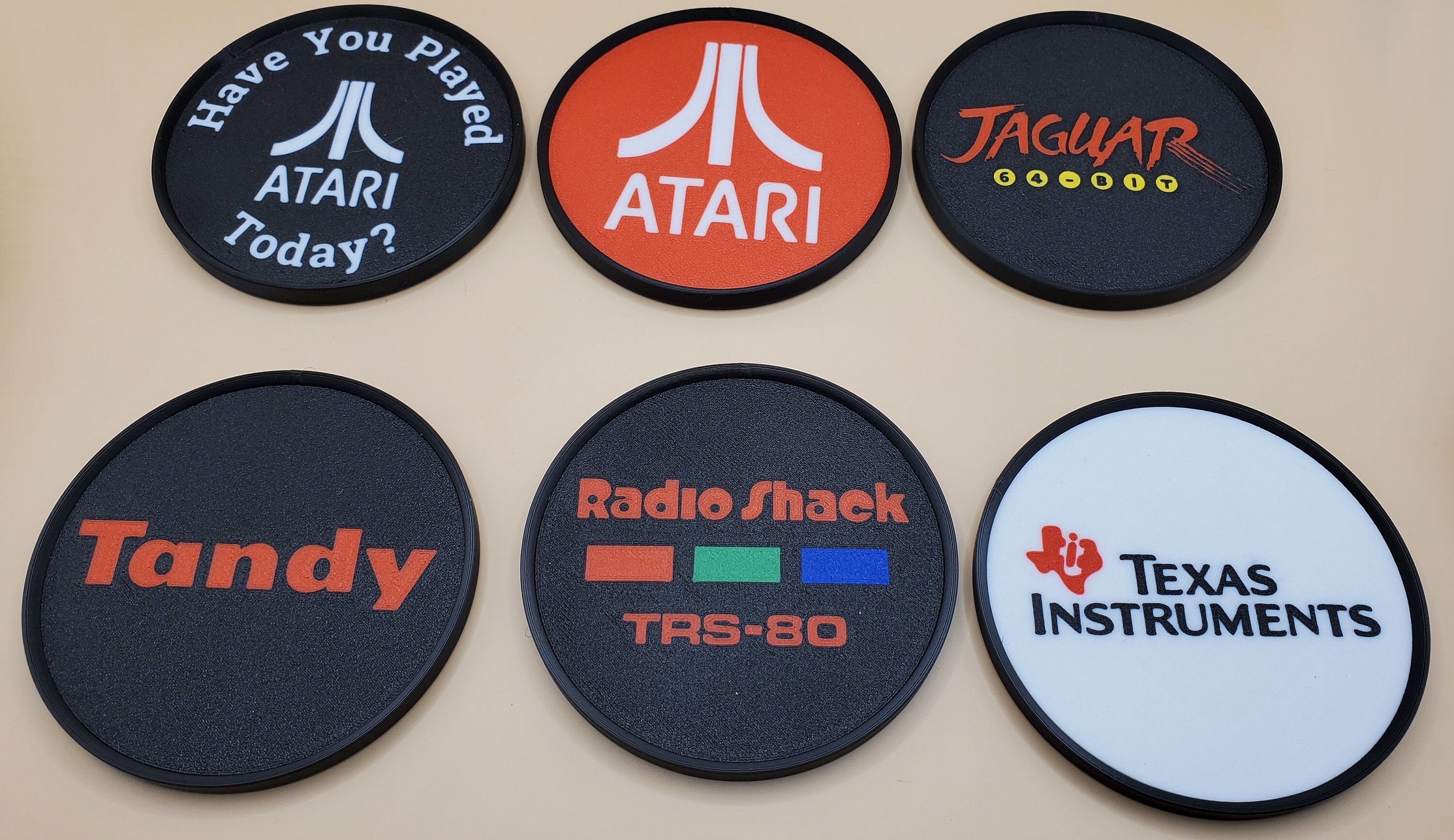 Retro Coasters commodore Atari Apple Pacman Frogger - Etsy