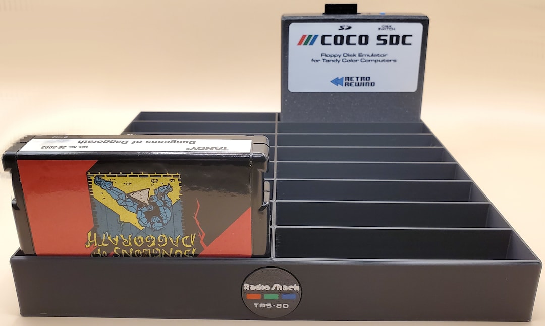 Radioshack Tandy Color Computer Cartridge Holder and Storage Tray - 16 ...