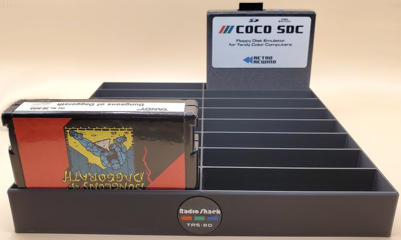 Radioshack Tandy Color Computer Cartridge Holder and Storage Tray - 16 ...