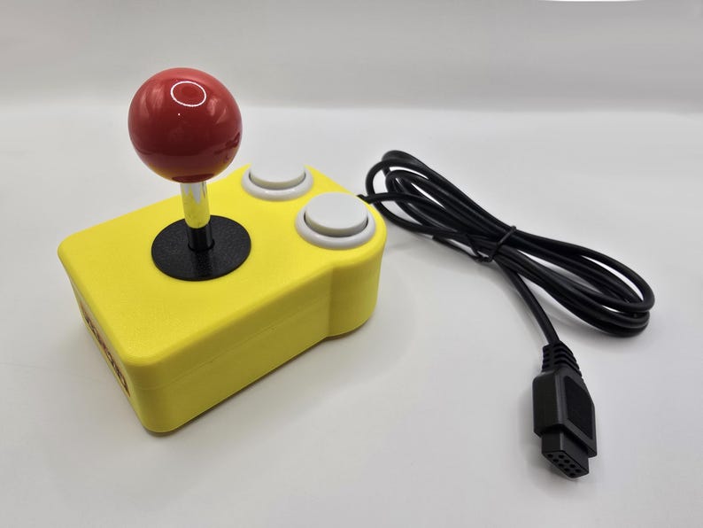 Pac-man Themed Atari Compatible Arcade Joystick (sanwa Style, 4-way) - Etsy