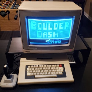 Retro Computer Monitor Stand /display Shelf With Logo. Commodore, Atari ...