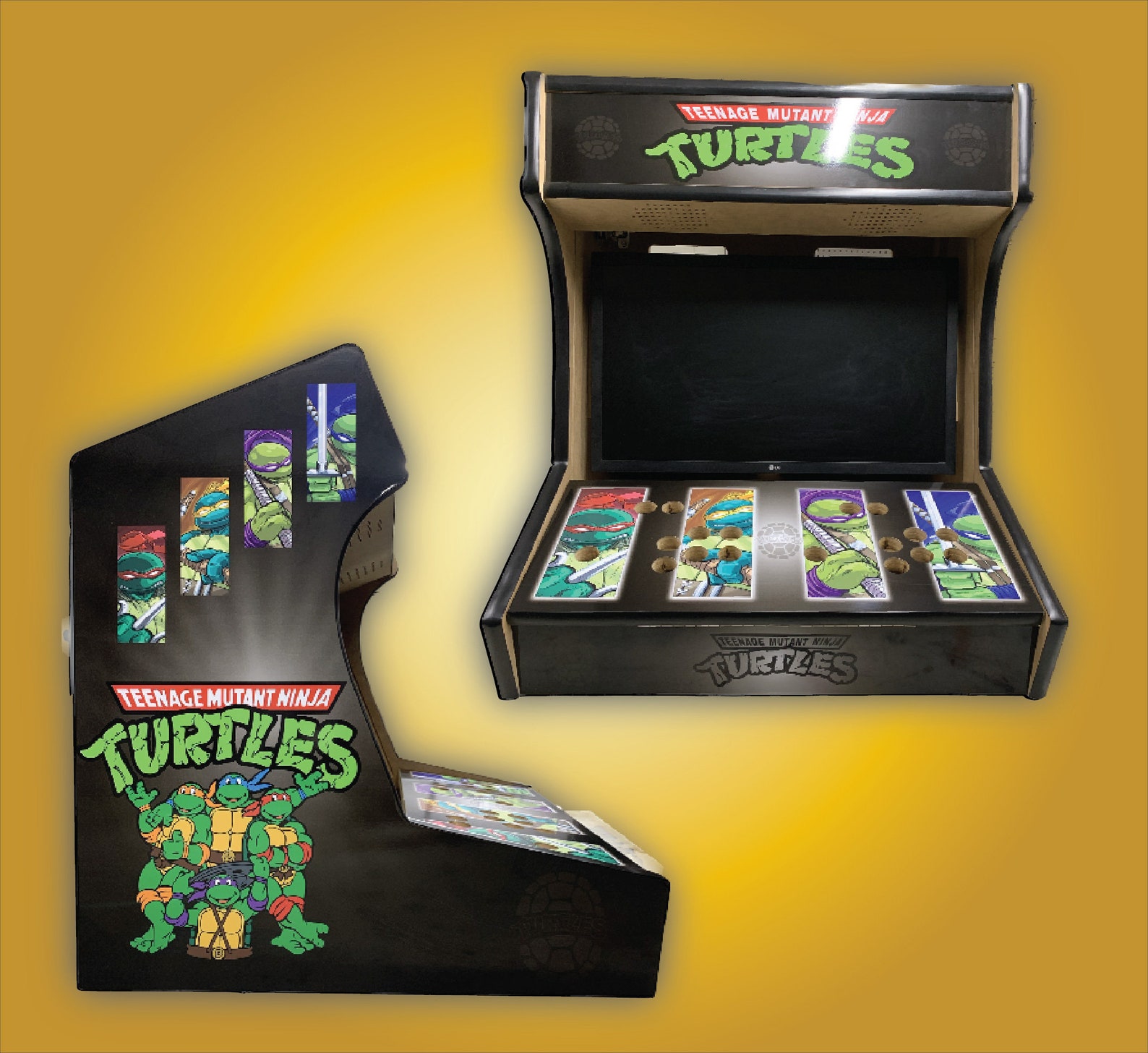 Bartop Arcade Machine Plans for 2 Players- 19mm MDF, 24" Monitor - Etsy