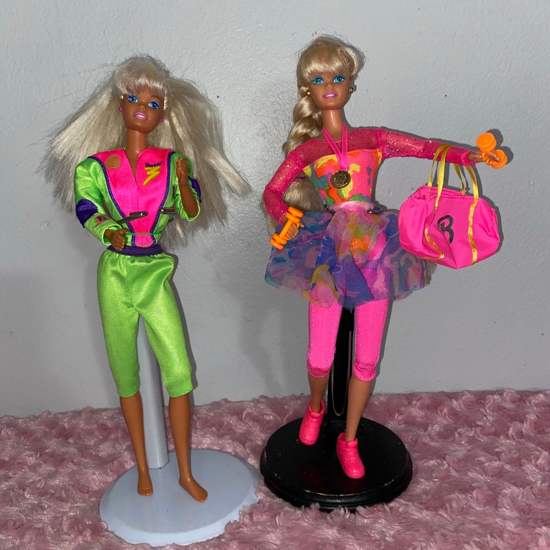 Two Vintage Articulated Barbies 1993 - Etsy