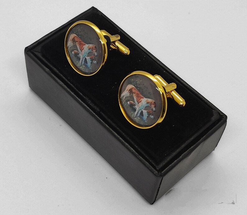Pair of Hunting Hounds Cufflinks - Etsy
