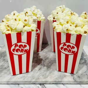 Tiered Tray Decor Whimsical Popcorn Fake Popcorn Movie Night Popcorn ...