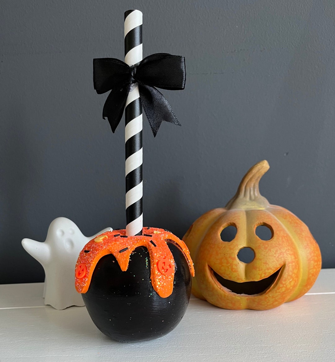 Whimsical Toffee Apple Fake Candy Apple Halloween Decor - Etsy