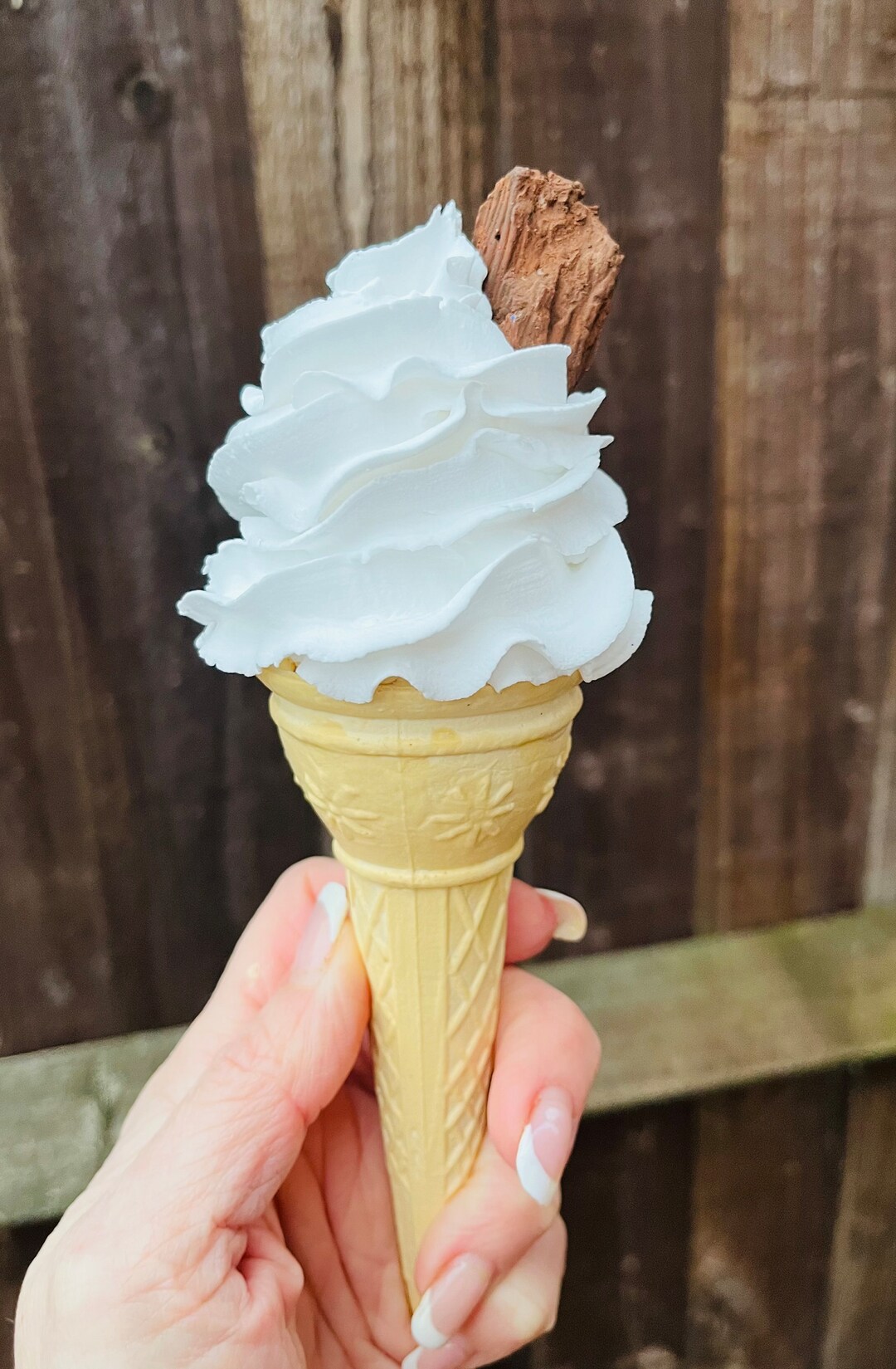 Fake Ice Cream Joke Prop Prank Gift Ice Cream Lover Gift Waffle Cone ...