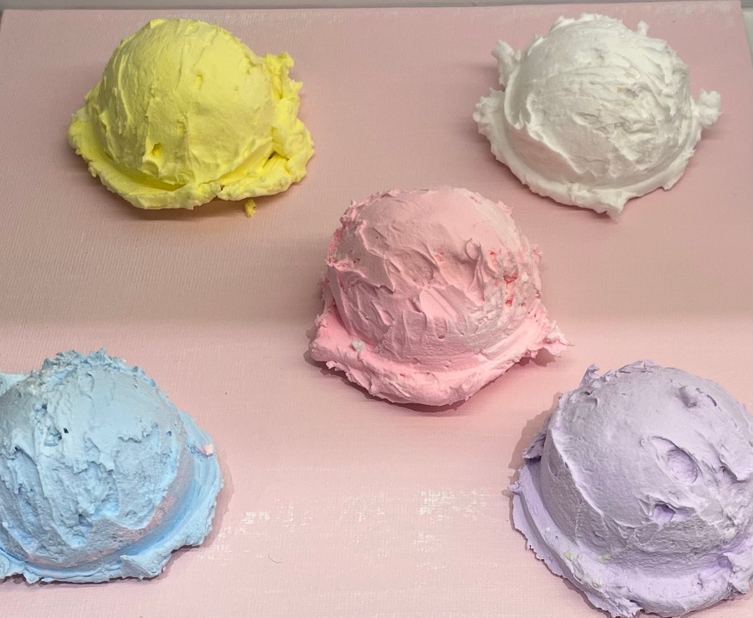 Artificial Food Prop Ice Cream Scoop Fake Ice Cream Scoop Funny Gag ...