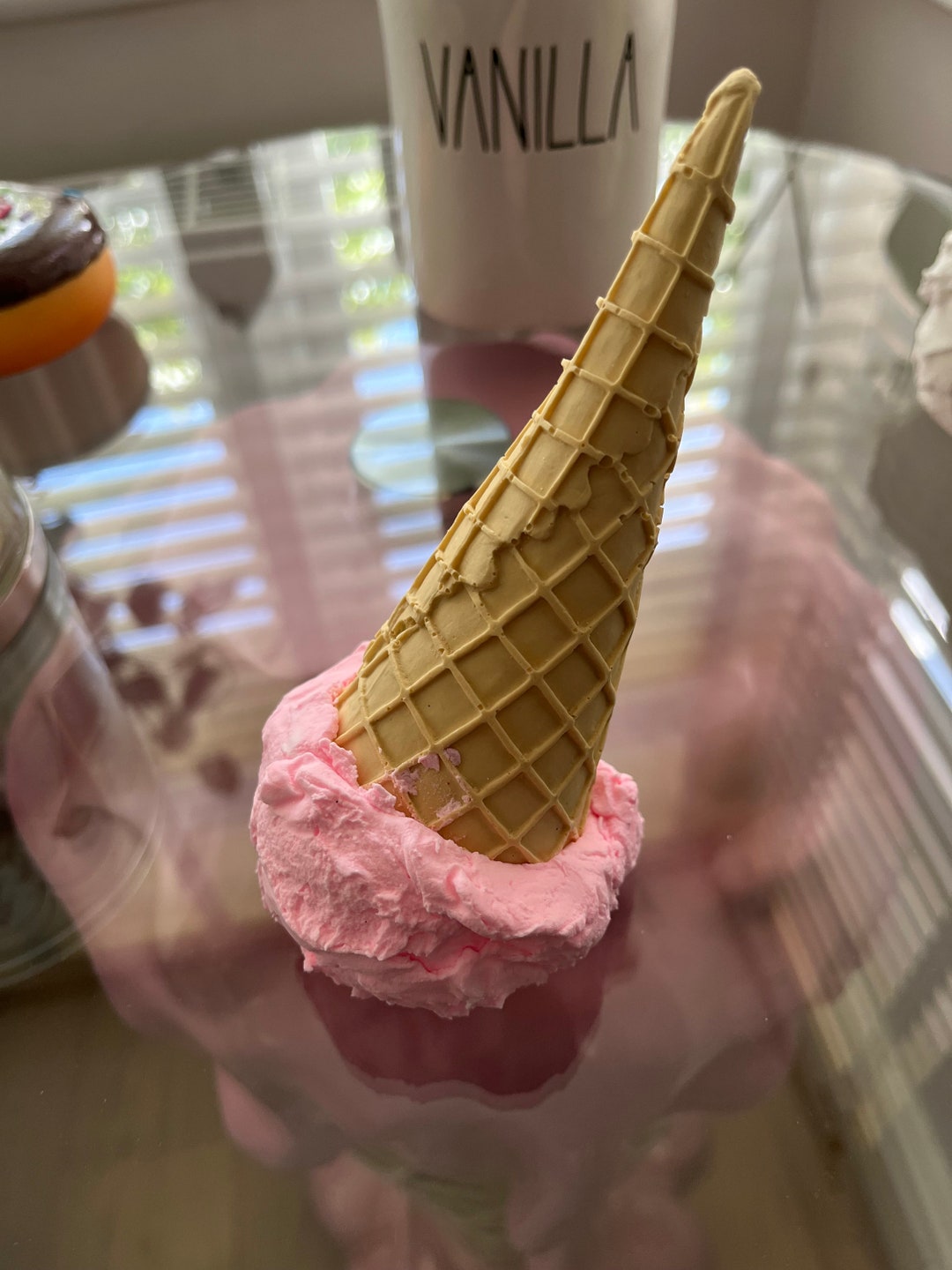 Fake Dropped Ice Cream | Funny Joke Prop | Prank Gift | Ice Cream Lover ...